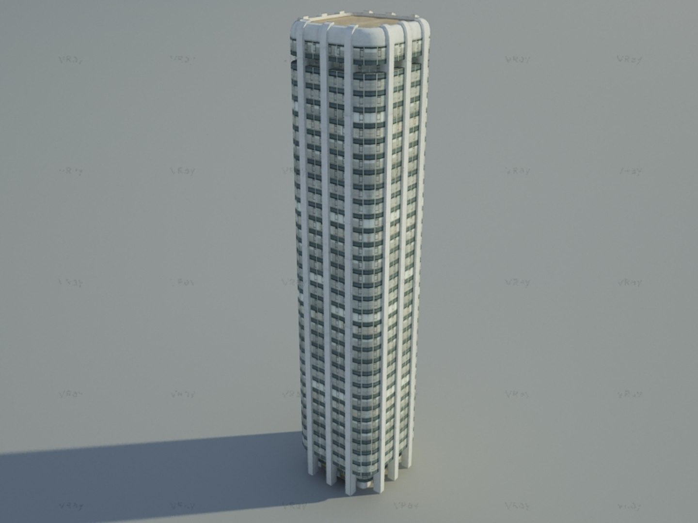 Large Office Building 3d 3ds