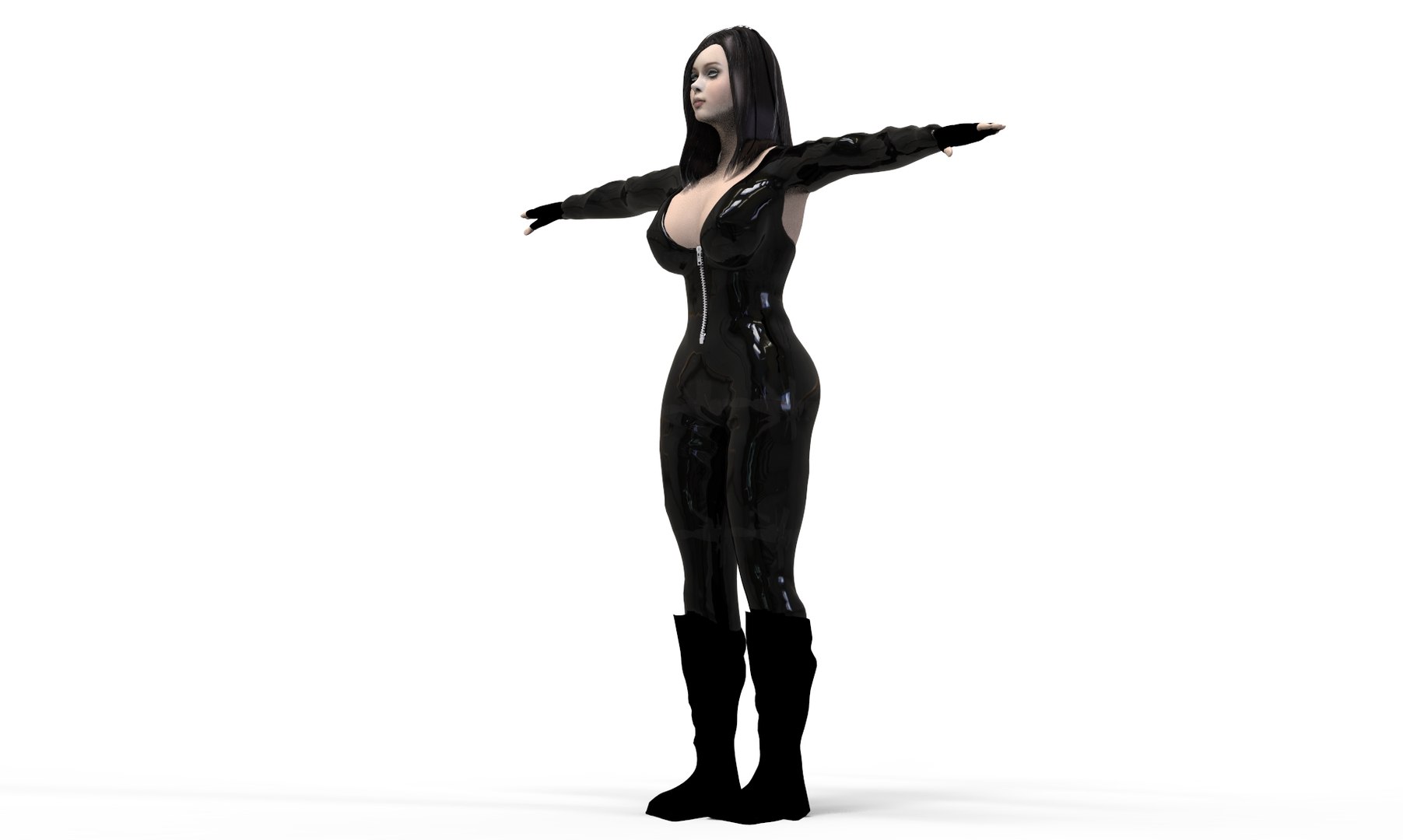 3D Action Girl Character Model - TurboSquid 1348285