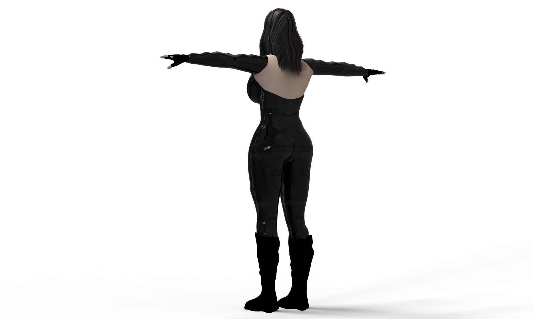 3D Action Girl Character Model - TurboSquid 1348285