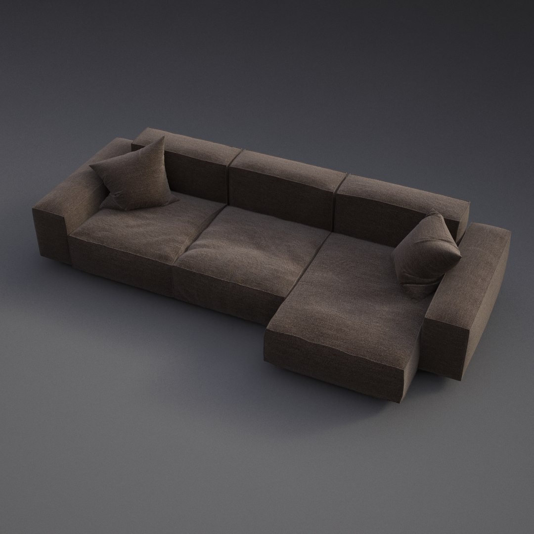 Max Realistic Modern Sofa