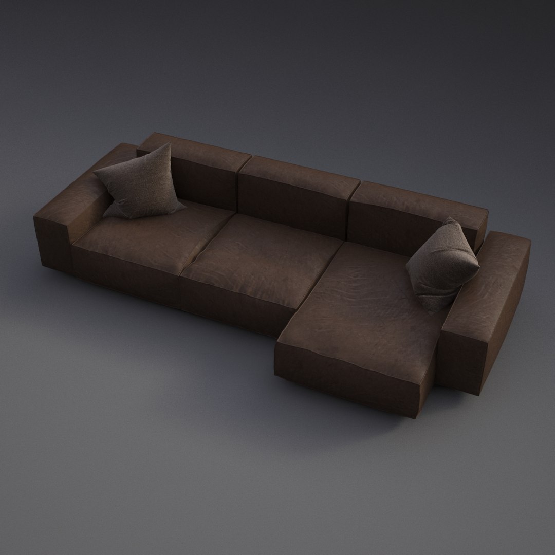 Max Realistic Modern Sofa