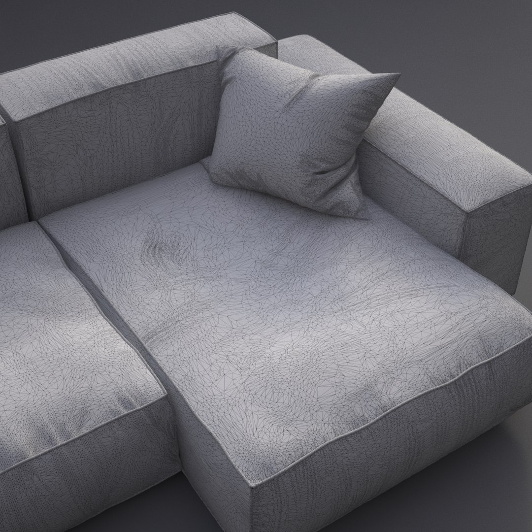 Max Realistic Modern Sofa