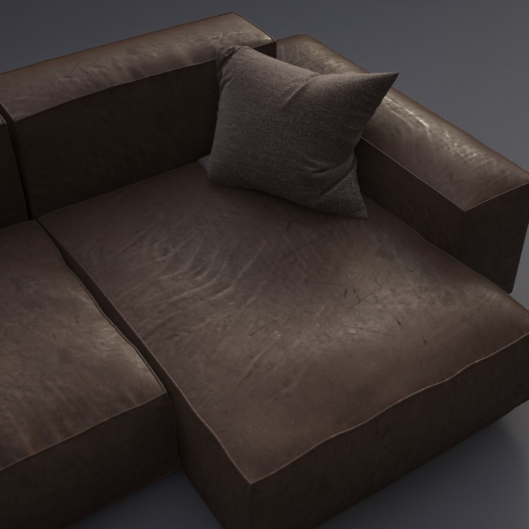 Max Realistic Modern Sofa