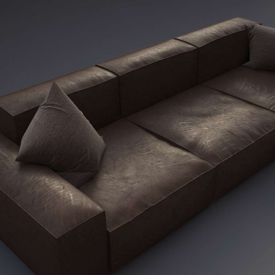 Max Realistic Modern Sofa