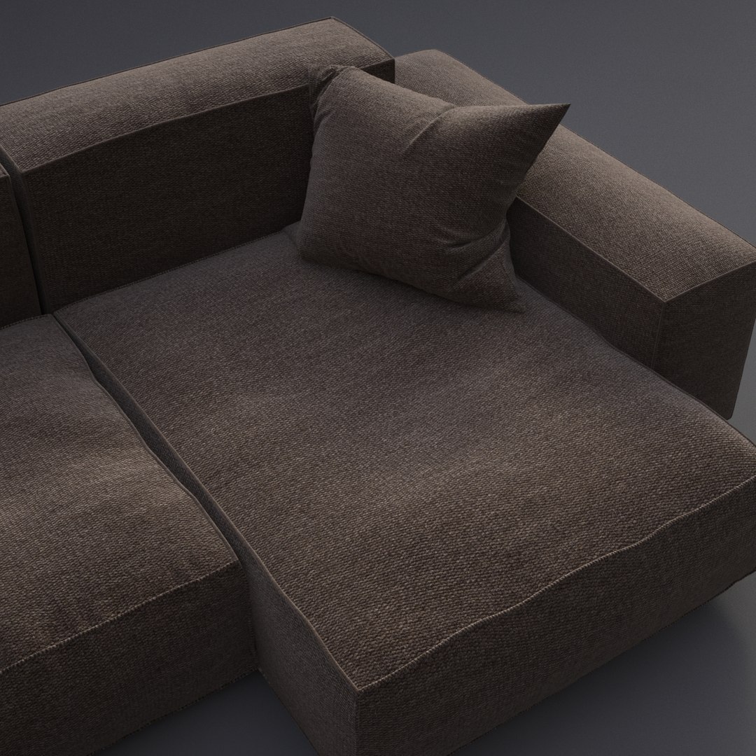 Max Realistic Modern Sofa