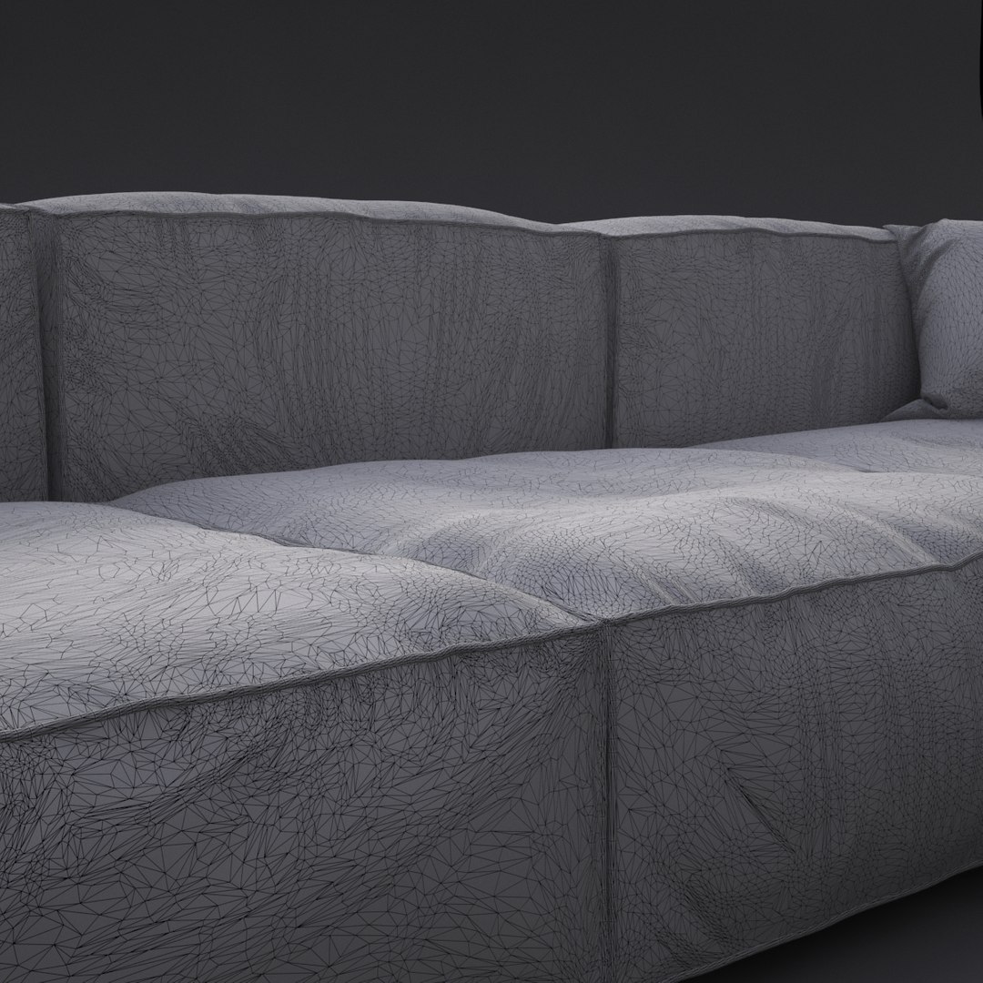 Max Realistic Modern Sofa