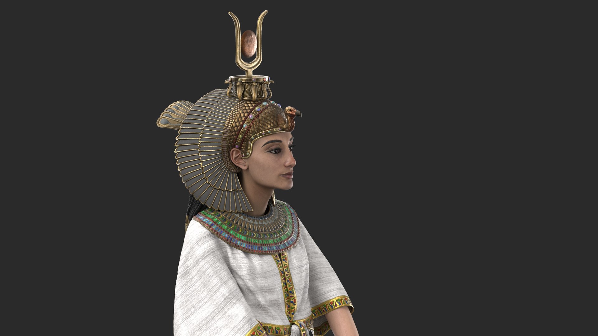 Egyptian Queen Sit Default Model - TurboSquid 2151459