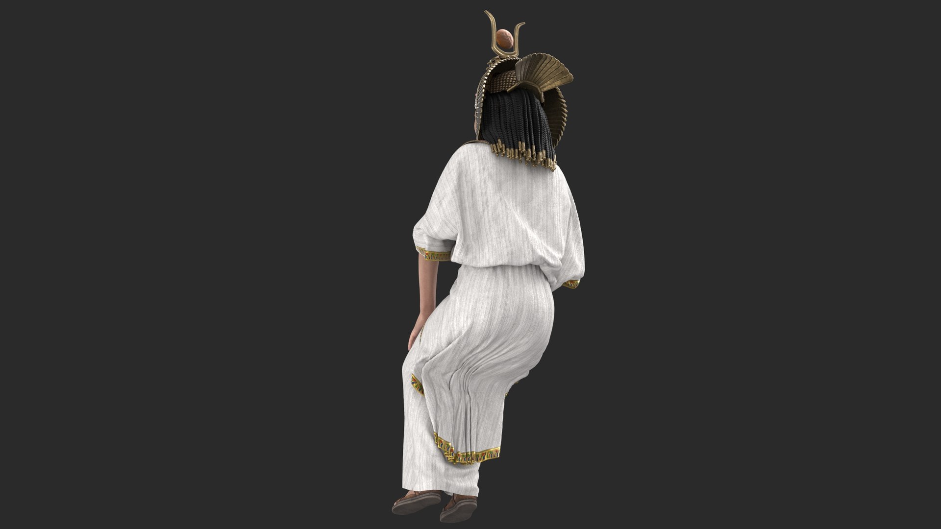 Egyptian Queen Sit Default Model - TurboSquid 2151459