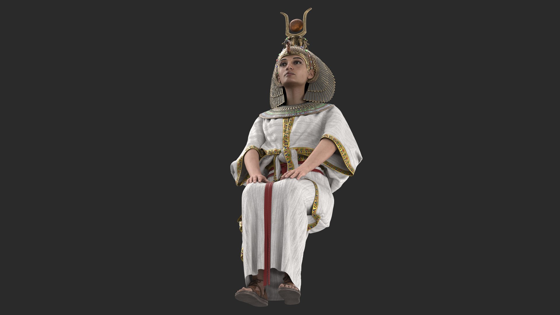 Egyptian Queen Sit Default Model - TurboSquid 2151459