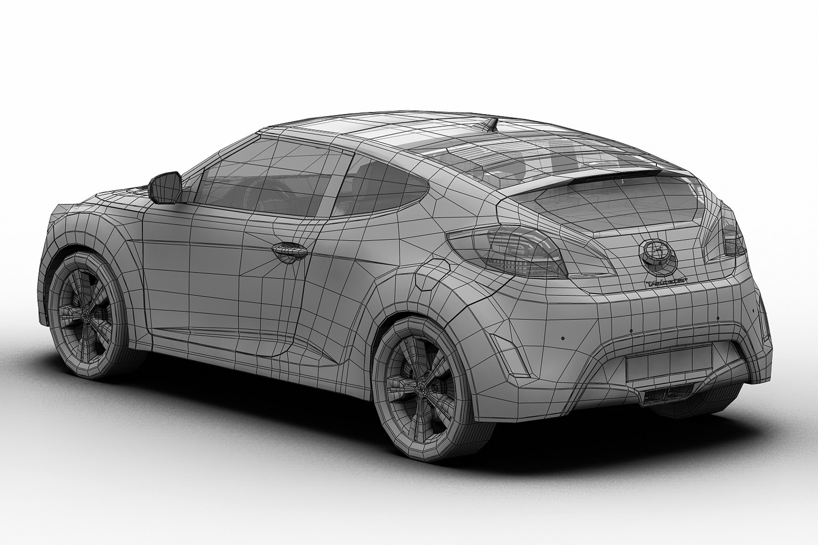 3d Hyundai Veloster Model