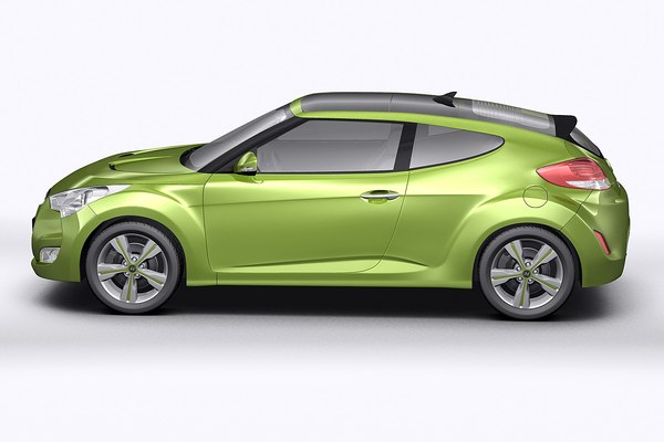 3d hyundai veloster model