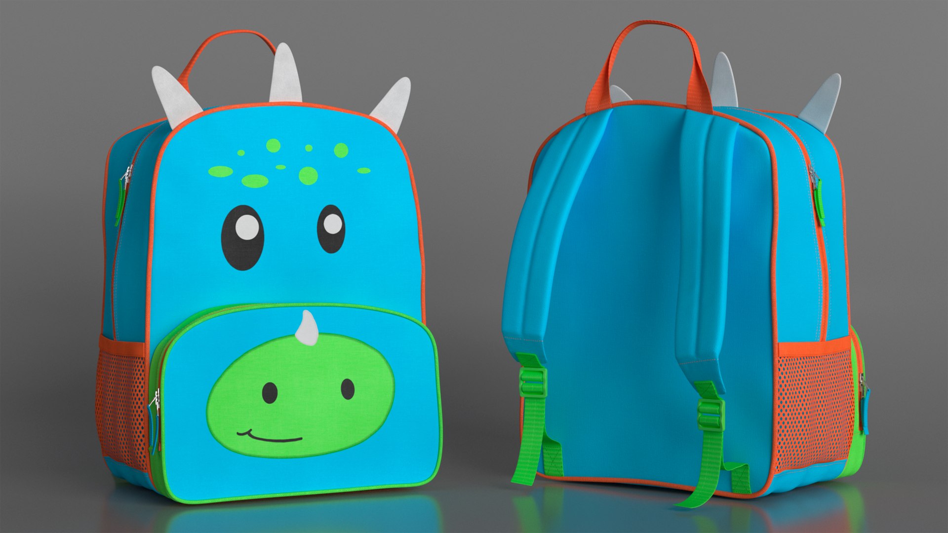 Kids Dinosaur Themed Backpack 3D - TurboSquid 2243871