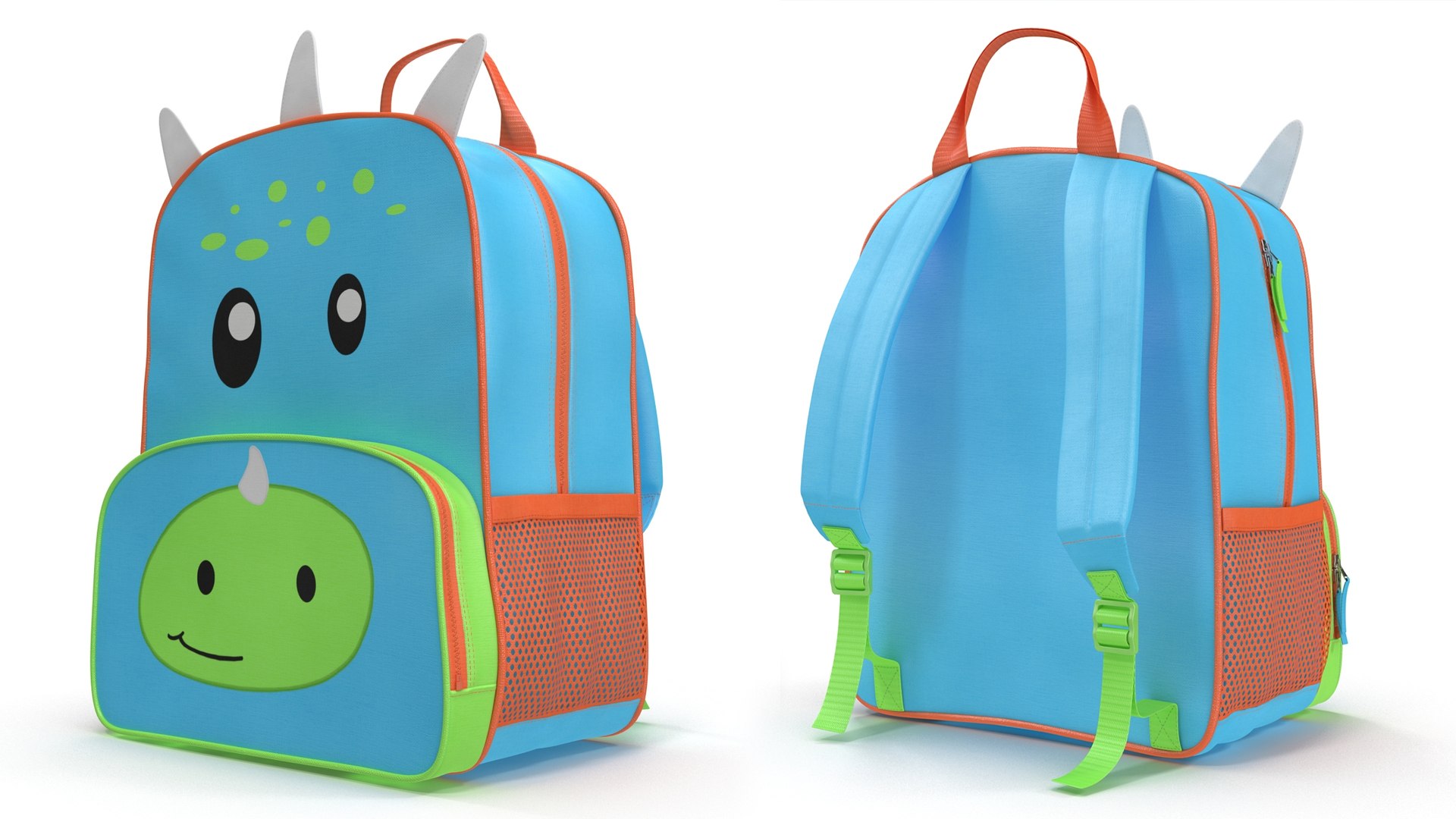 Kids Dinosaur Themed Backpack 3D - TurboSquid 2243871