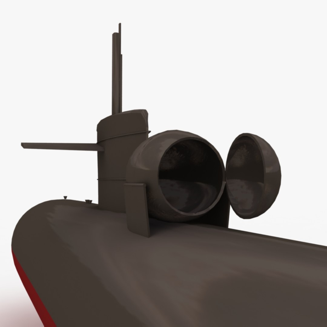 3d Uss Dallas Submarine Model