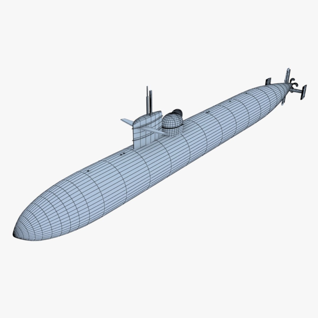 3d Uss Dallas Submarine Model