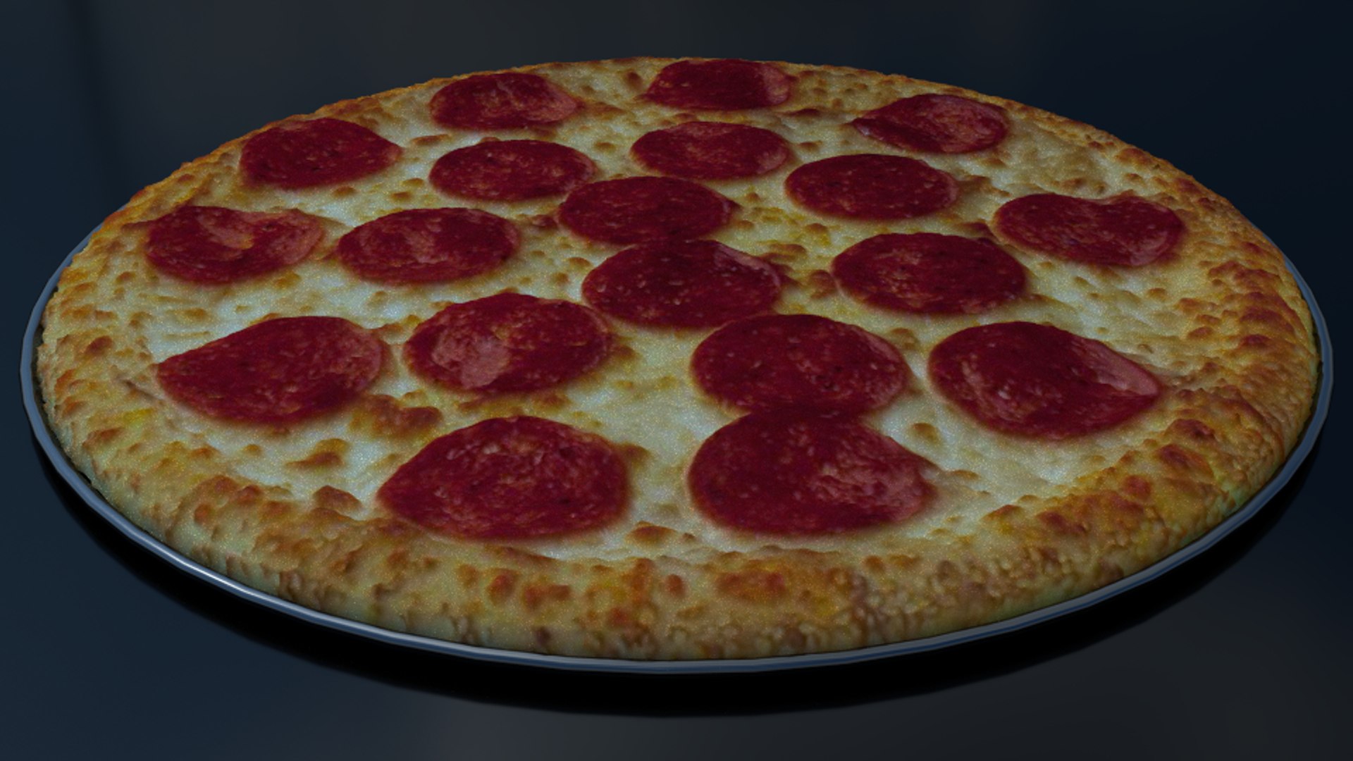 3d Model Pepperoni Pizza