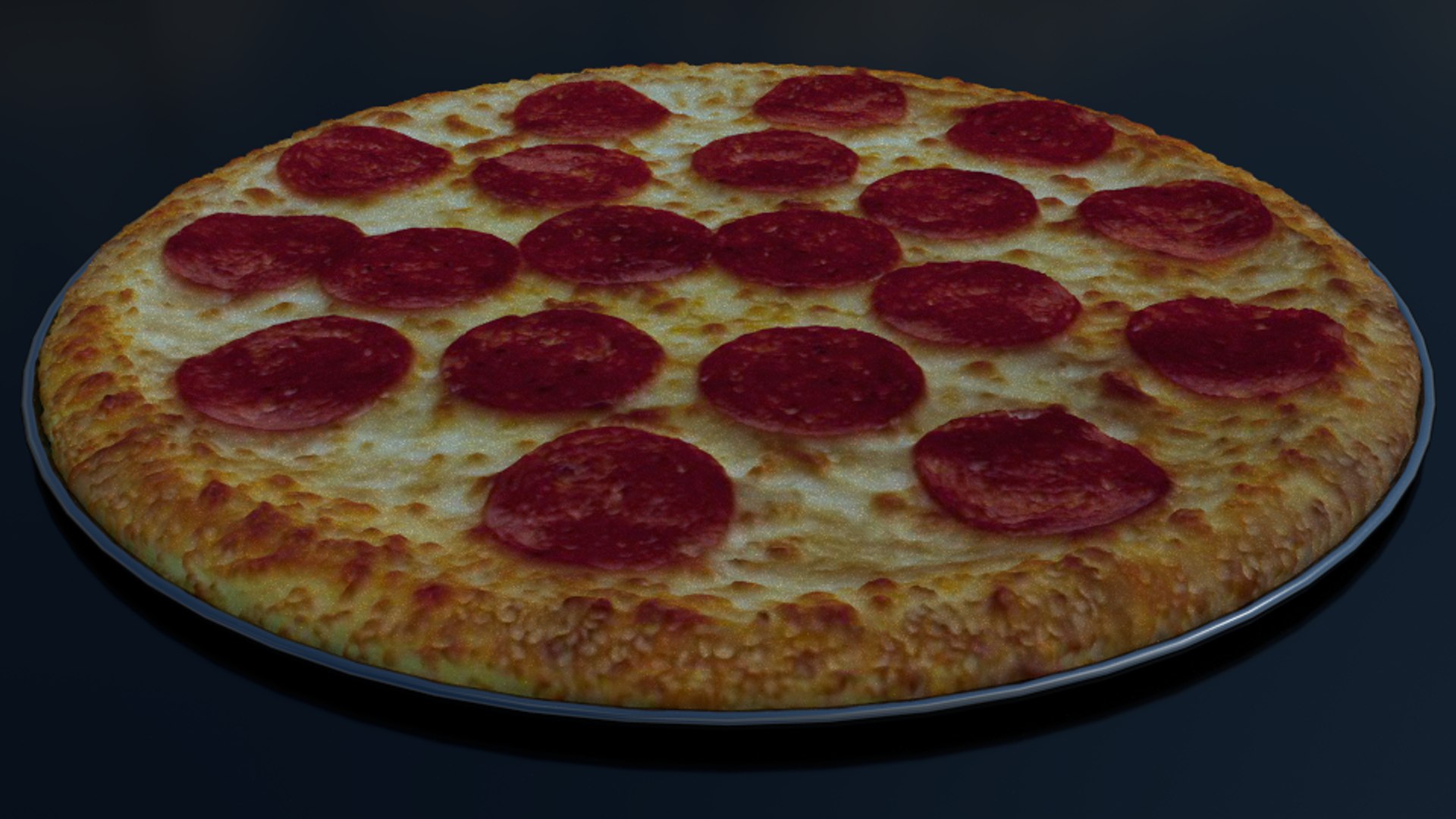 3d Model Pepperoni Pizza