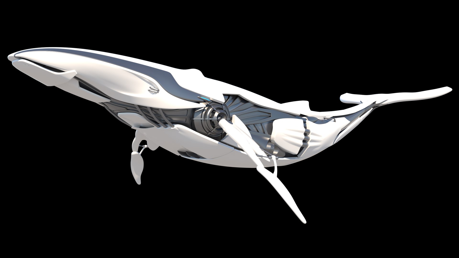 Sci-fi Whale 3D Model - TurboSquid 1515008