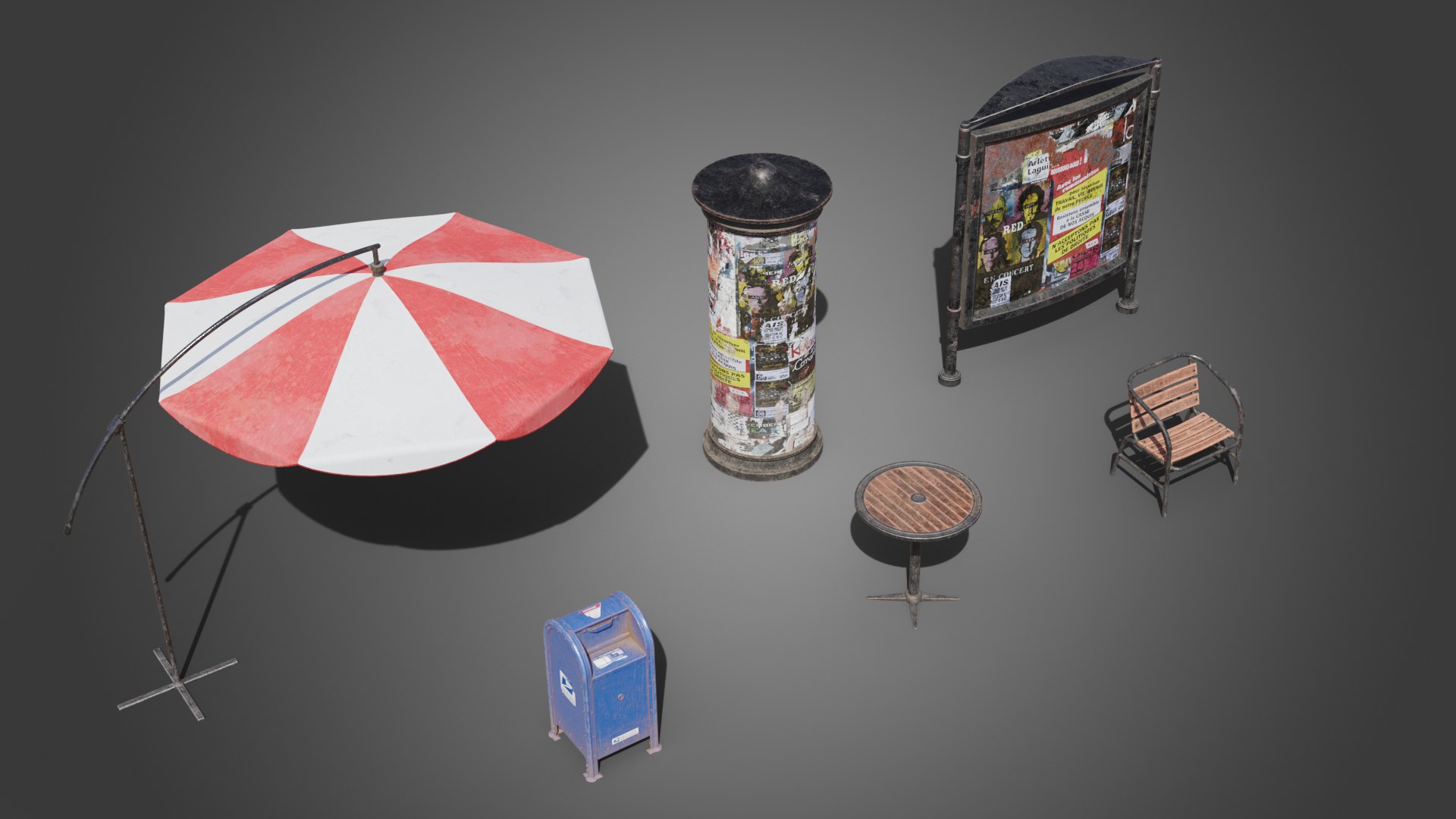 Street props vol 2 3D - TurboSquid 2147707