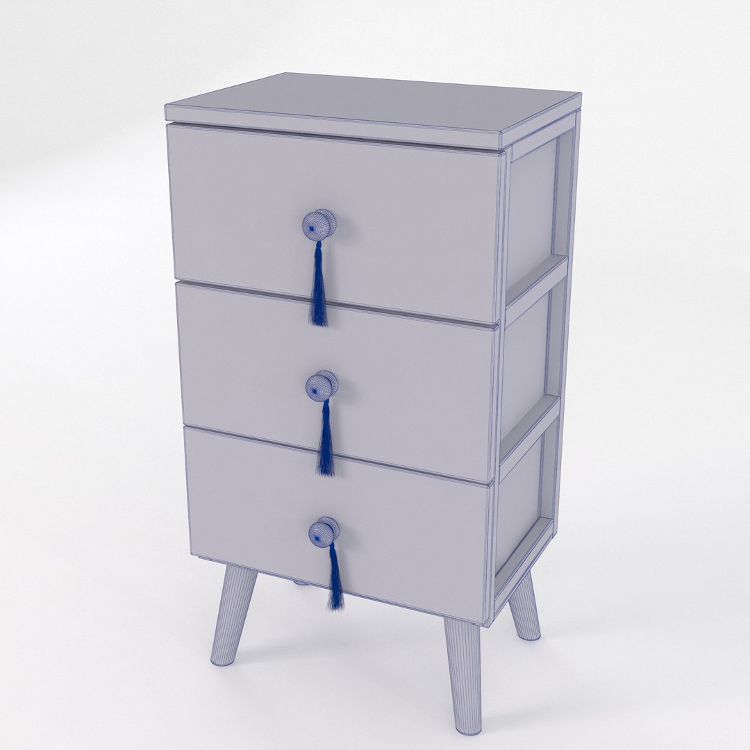 Bedside Table 3D Model - TurboSquid 1946501