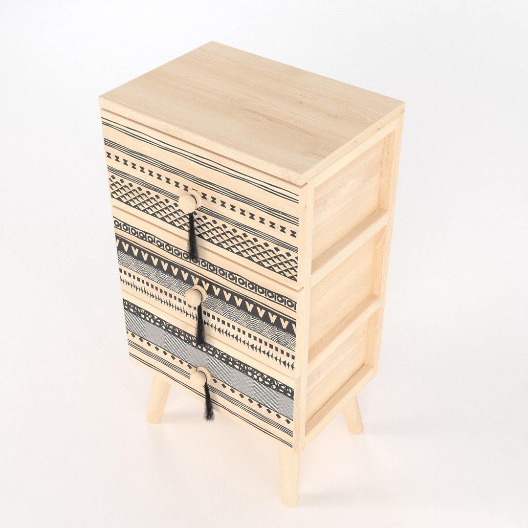 Bedside Table 3D Model - TurboSquid 1946501