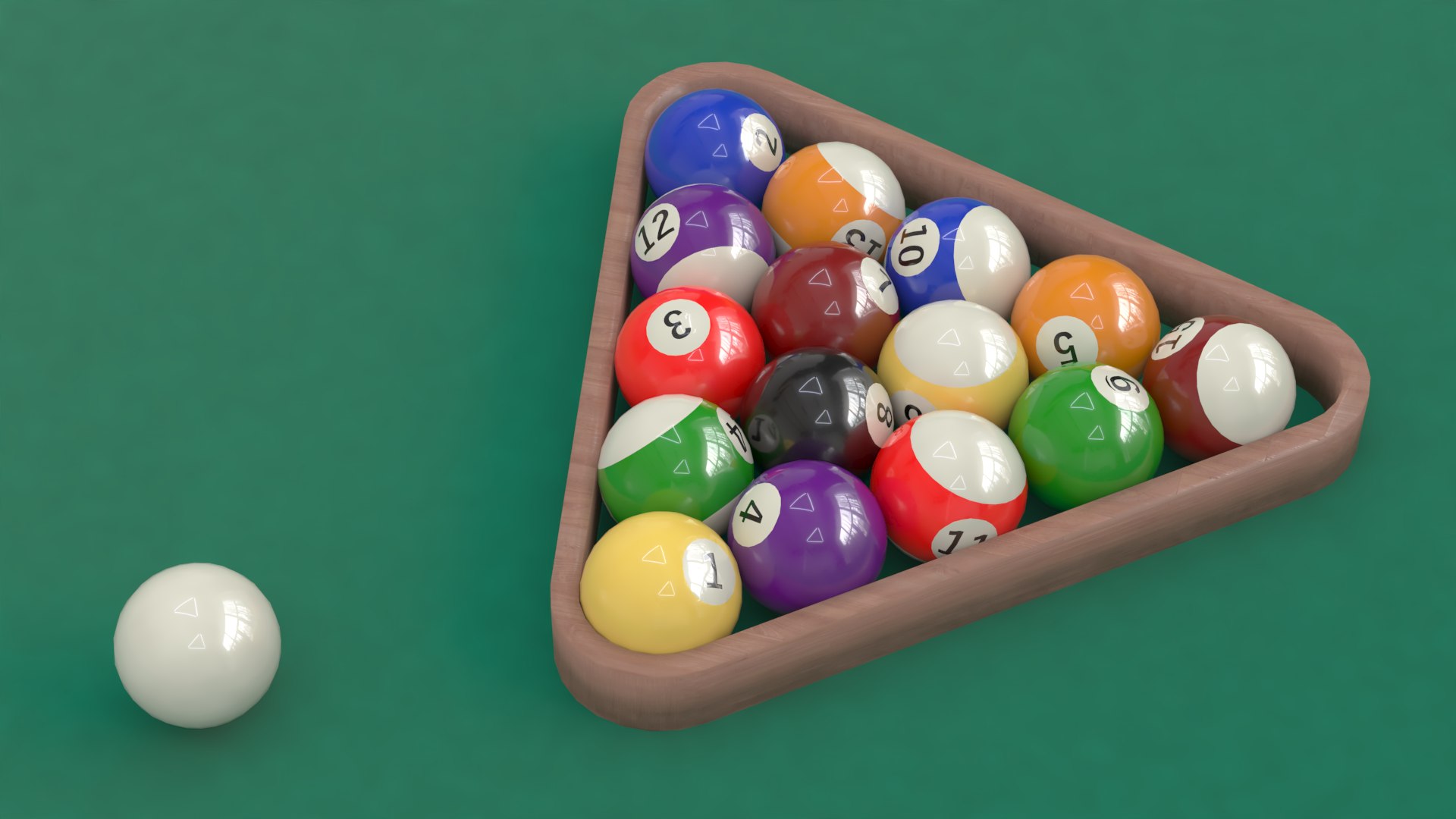 3D 8 Ball Pool Balls - TurboSquid 2051282