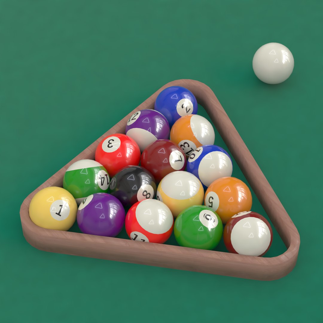 3D 8 Ball Pool Balls - TurboSquid 2051282