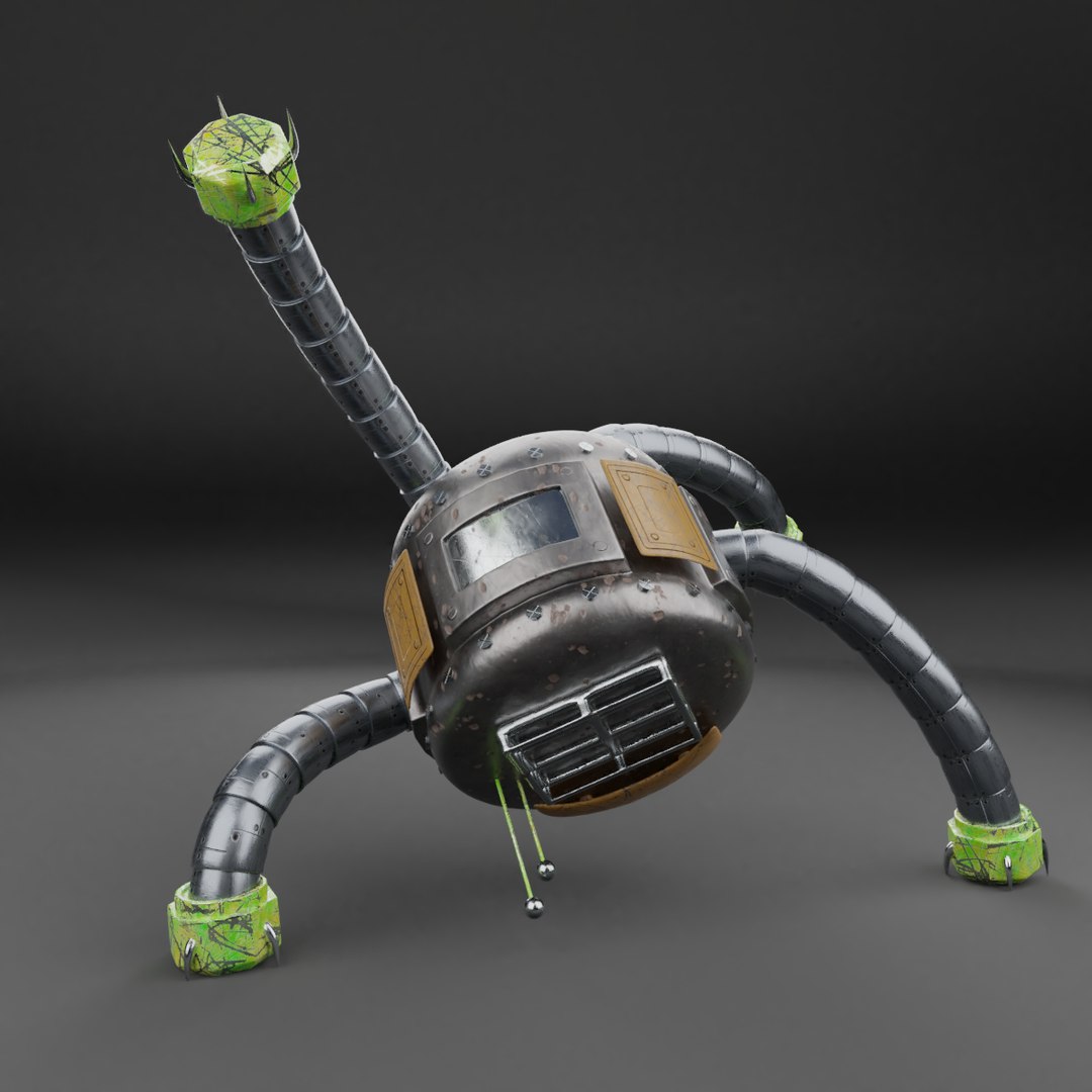 Free Rig Metallic Blender 3D Model - TurboSquid 1313739