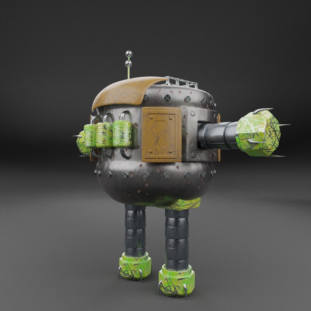 Free Rig Metallic Blender 3D Model - TurboSquid 1313739