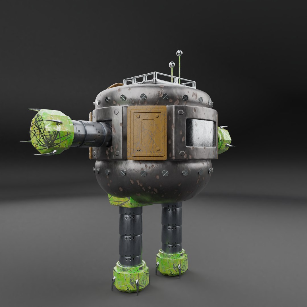 Free Rig Metallic Blender 3D Model - TurboSquid 1313739