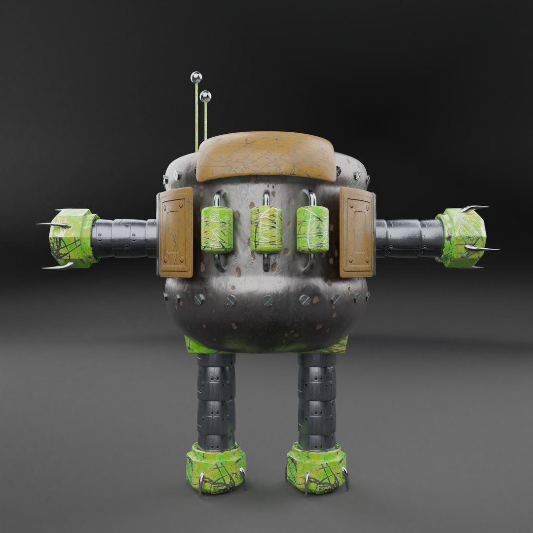 Free Rig Metallic Blender 3D Model - TurboSquid 1313739