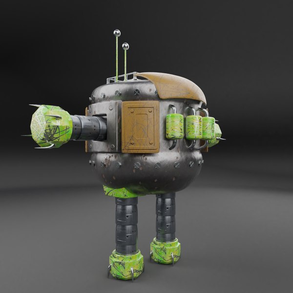 modelo 3d Viejo robot gratis - TurboSquid 1313739