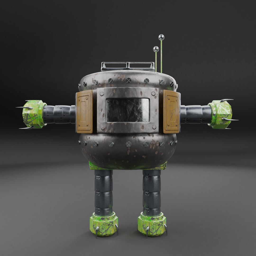 Free rig metallic blender 3D model - TurboSquid 1313739