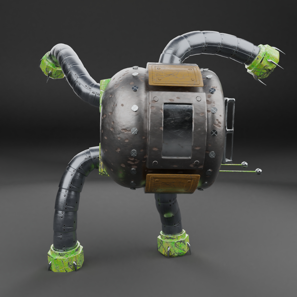 Free rig metallic blender 3D model - TurboSquid 1313739