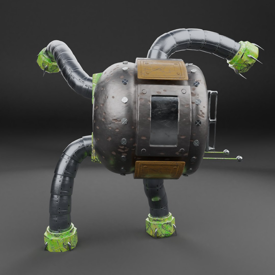 Free Rig Metallic Blender 3D Model - TurboSquid 1313739