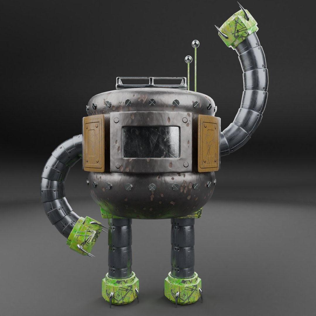 Free Rig Metallic Blender 3D Model - TurboSquid 1313739