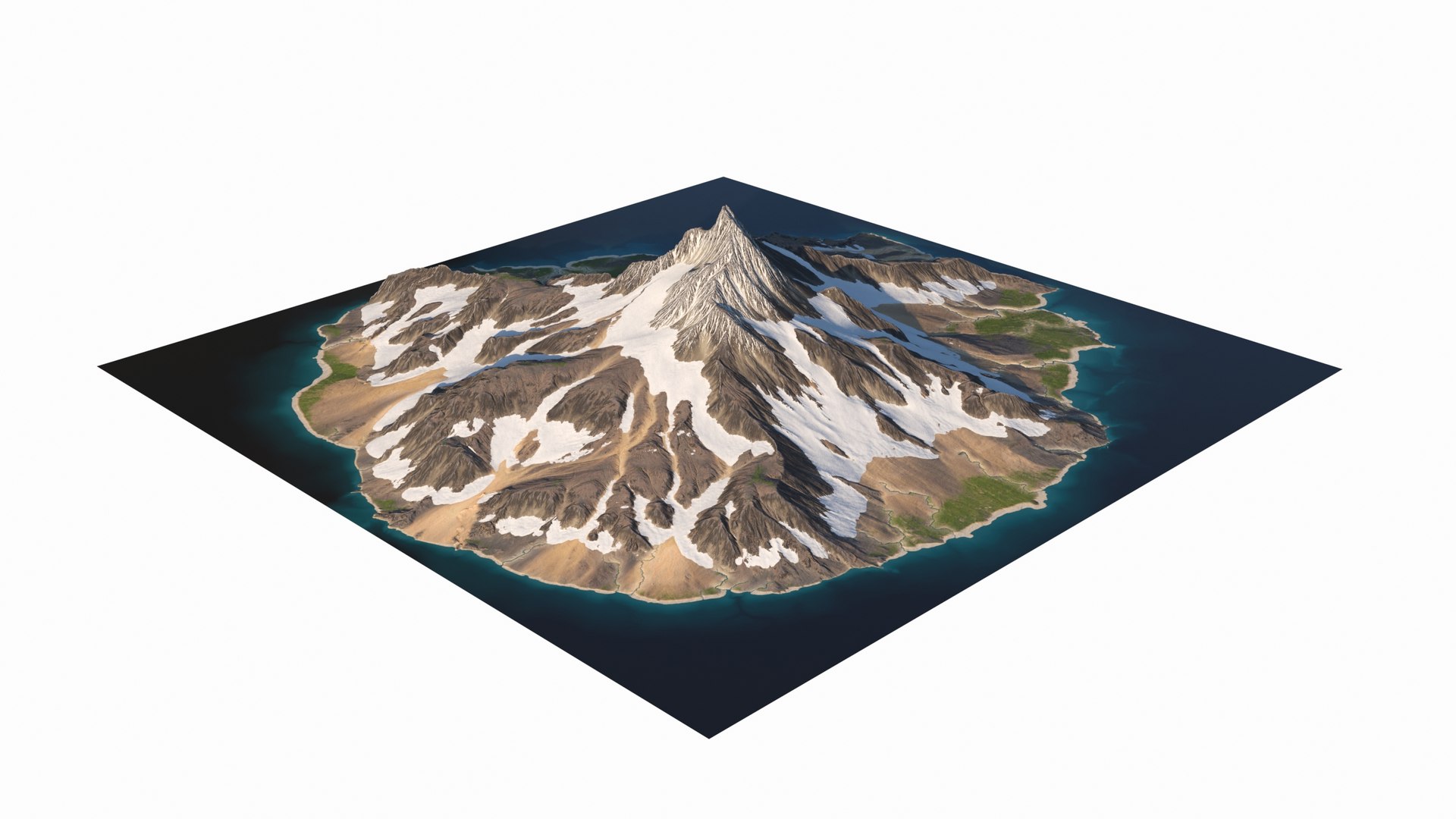 Mountain Island Model - TurboSquid 2165596