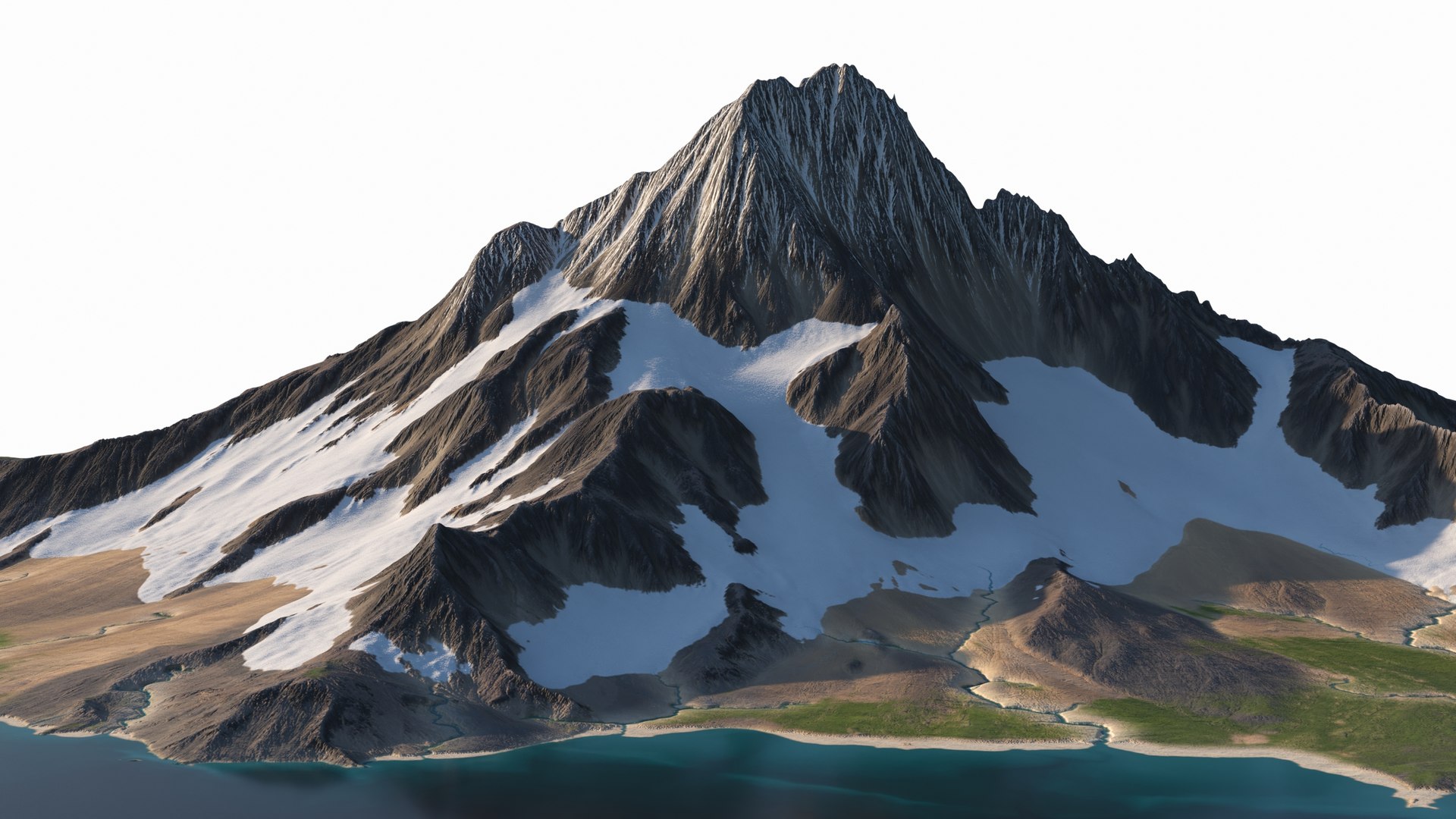 Mountain Island Model - TurboSquid 2165596