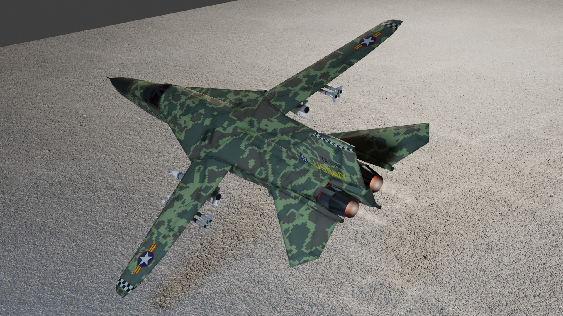 3D General Dynamics F-111 Aardvark Jet Fighter - TurboSquid 1899136