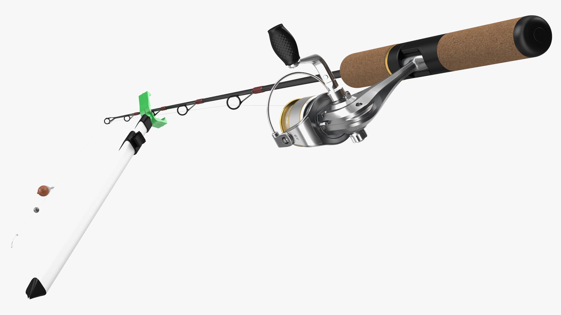 Fishing Pole On Rod Holder 3D Model - TurboSquid 2118907