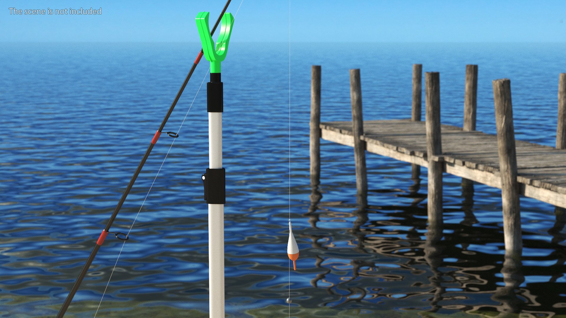 Fishing Pole On Rod Holder 3D Model - TurboSquid 2118907