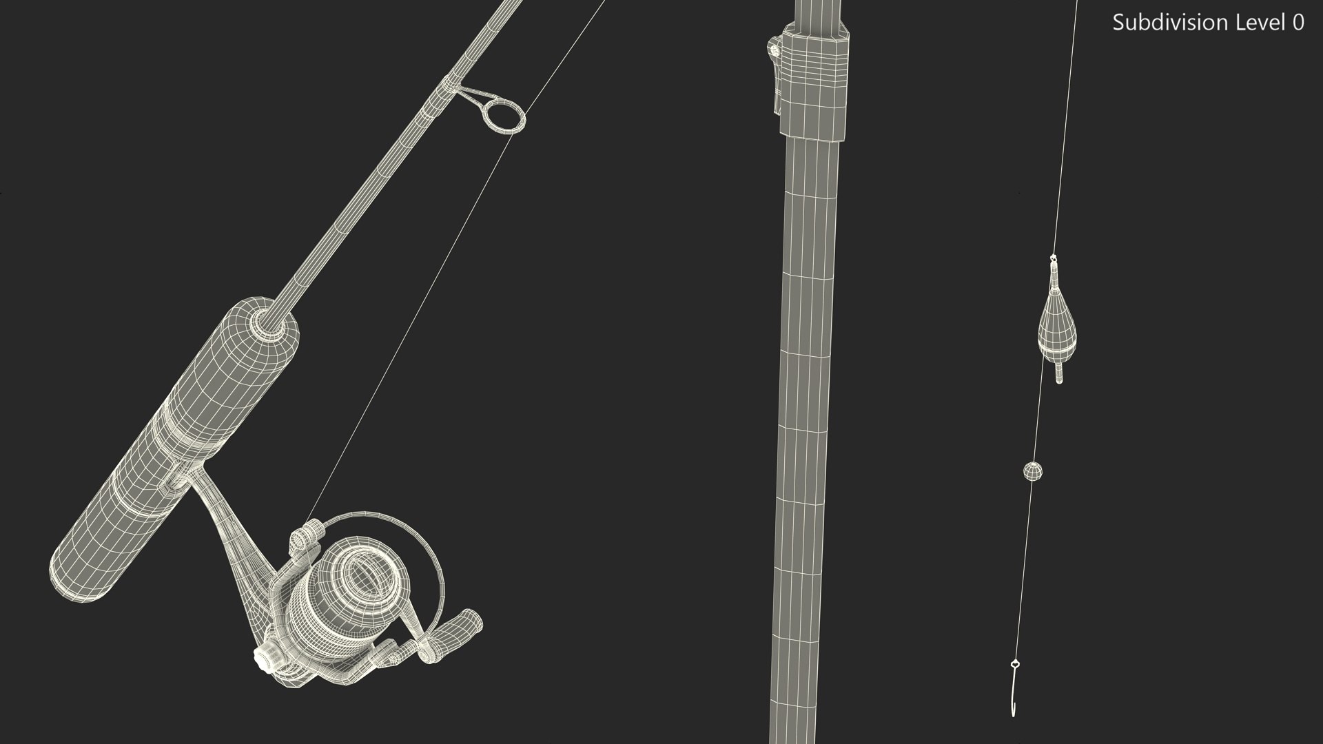 Fishing Pole On Rod Holder 3D Model - TurboSquid 2118907