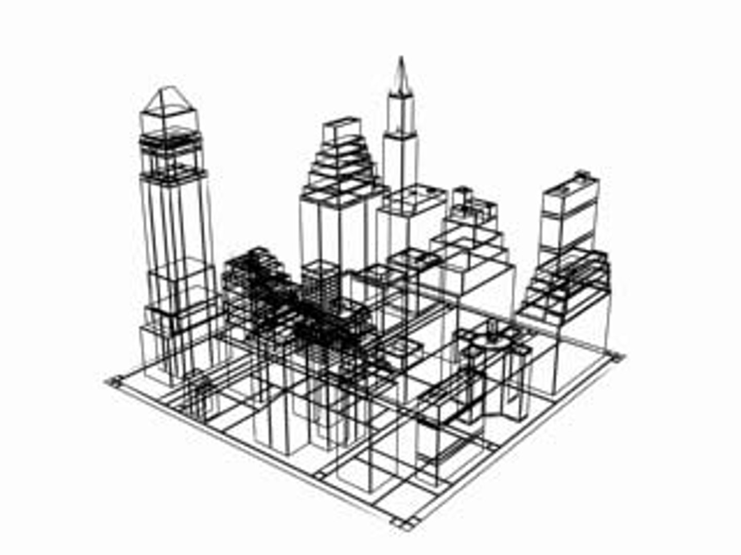 City Bloc 3d Model