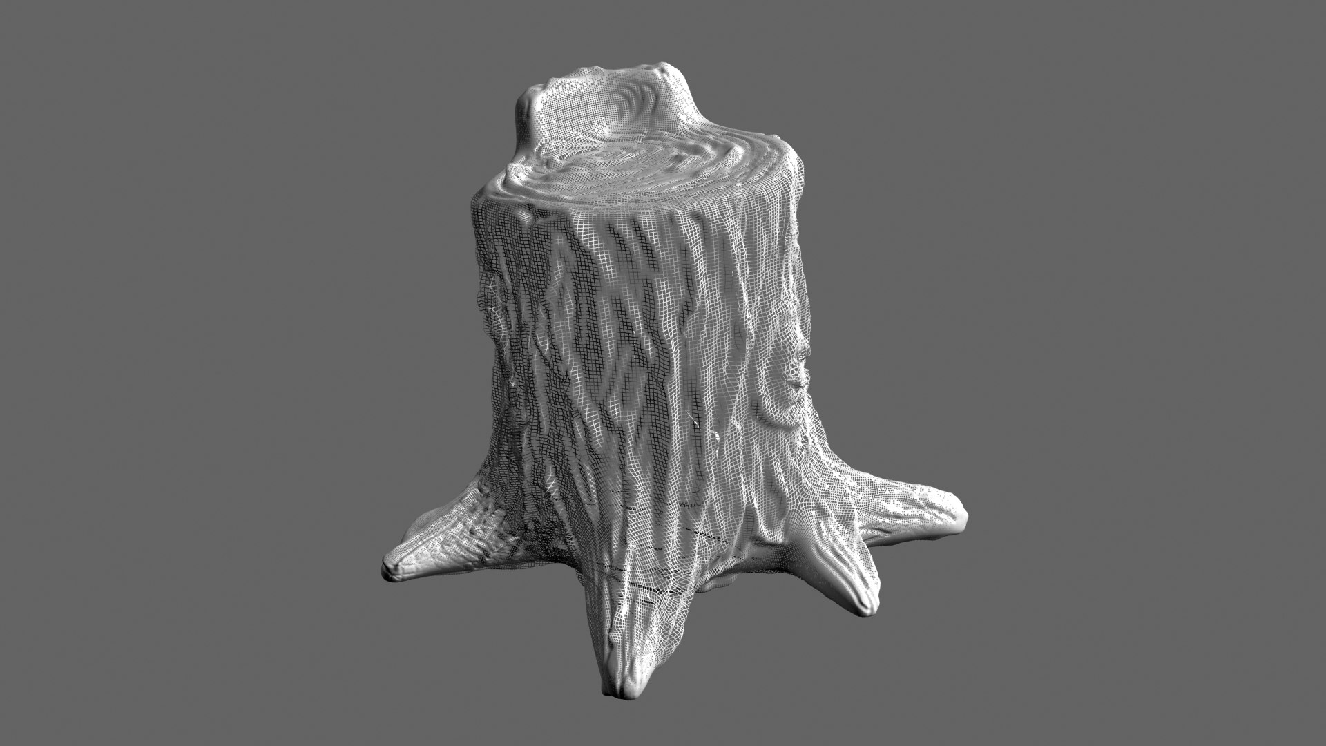 Free Realistic Tree Stump 3d Model