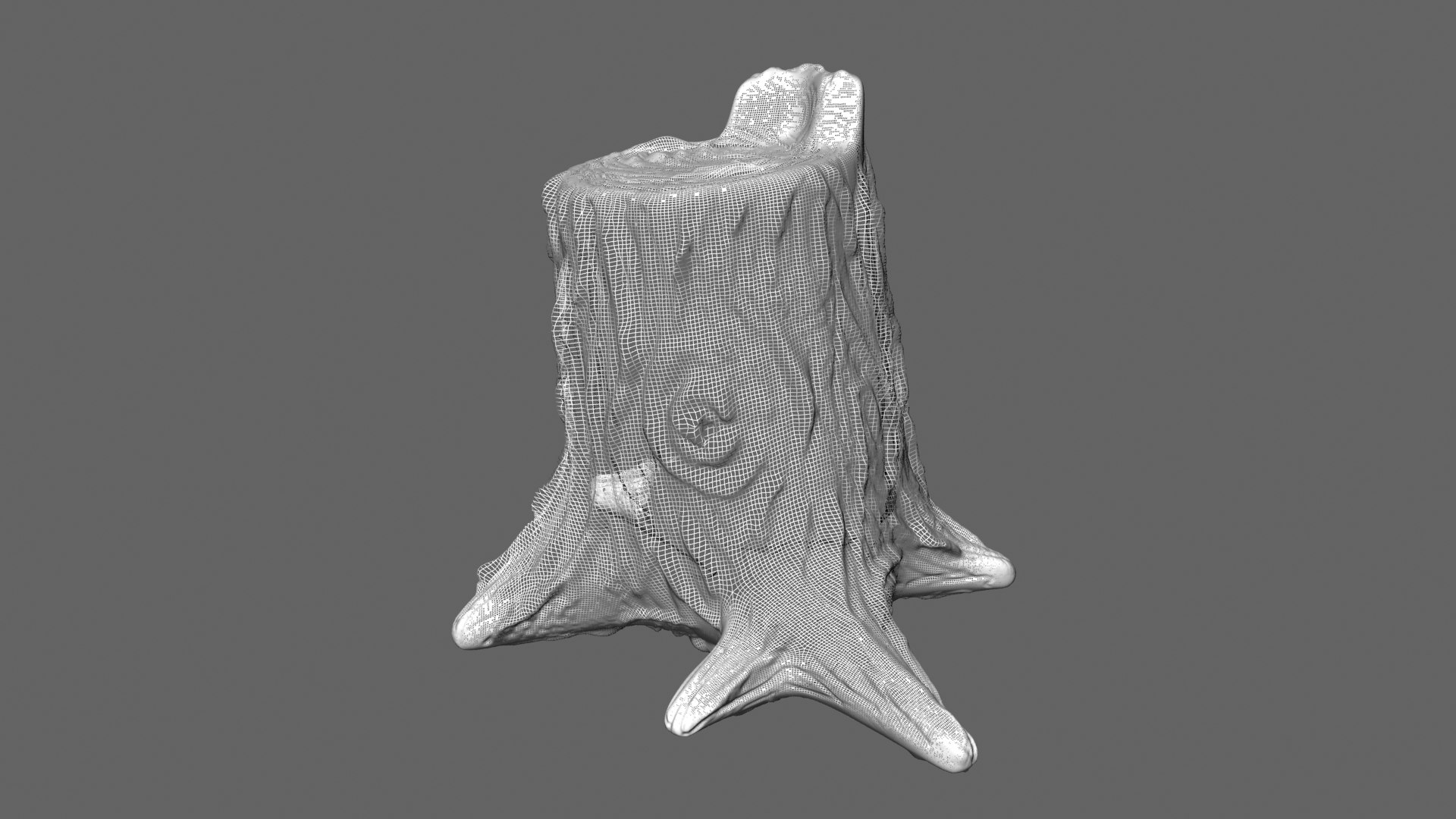 Free Realistic Tree Stump 3d Model
