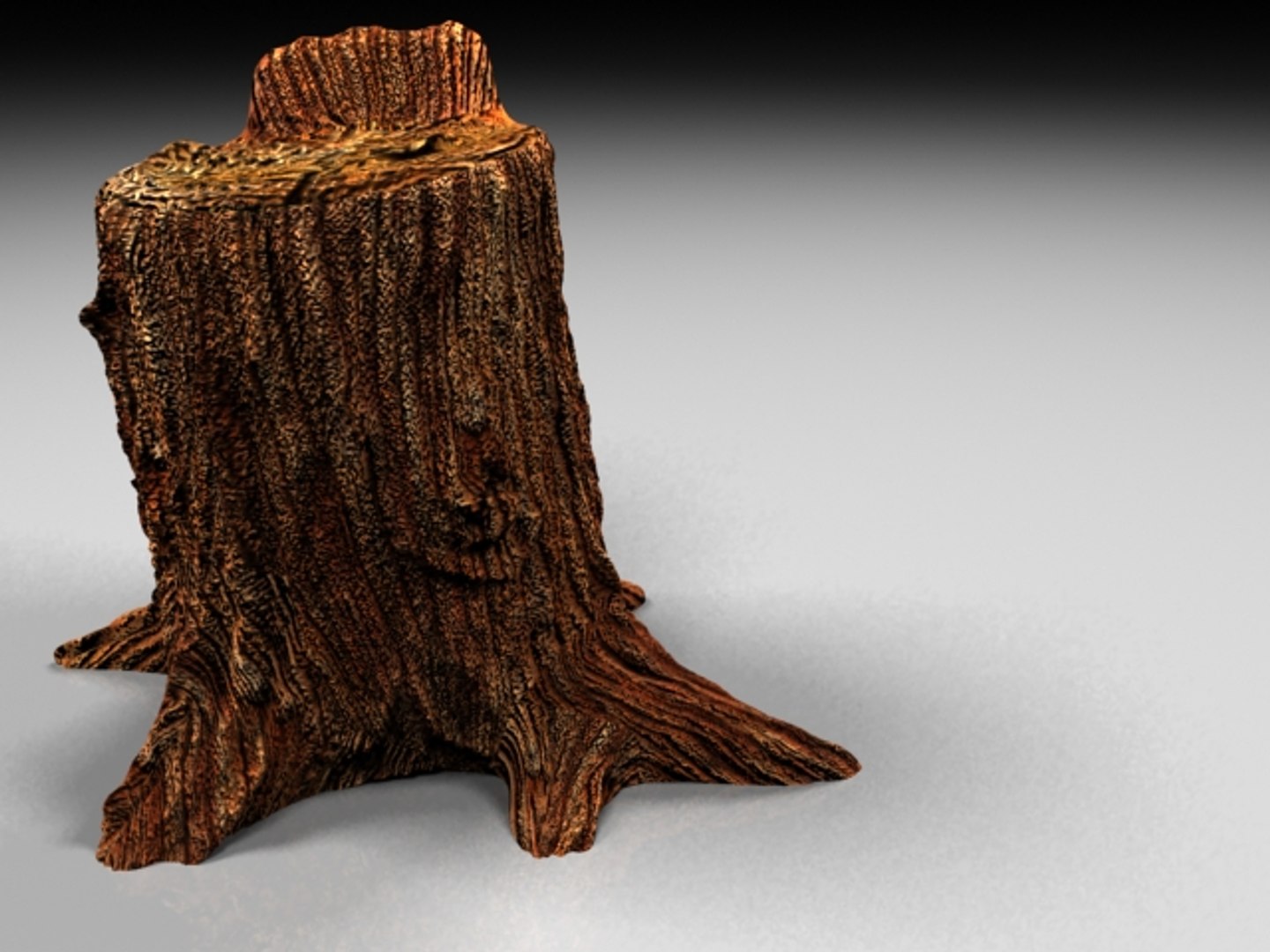 Free Realistic Tree Stump 3d Model
