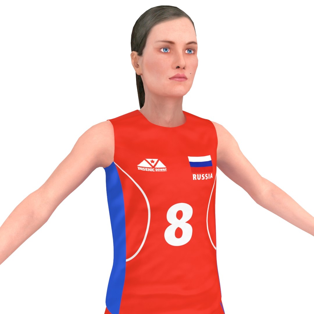 Female Volleyball Player Ball 3D Model - TurboSquid 1307828