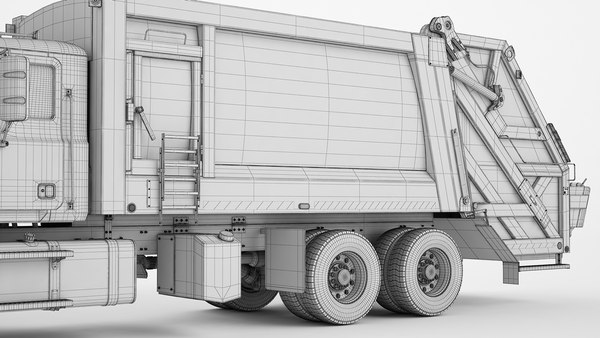3D Garbage Truck Generic 01 - TurboSquid 1813203