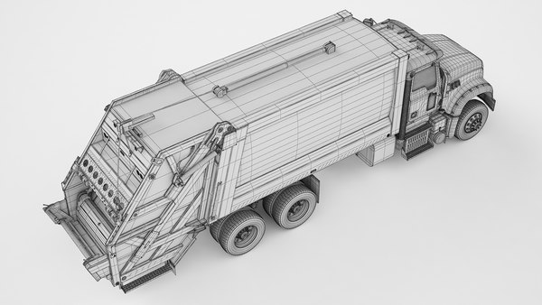 3D Garbage Truck Generic 01 - TurboSquid 1813203