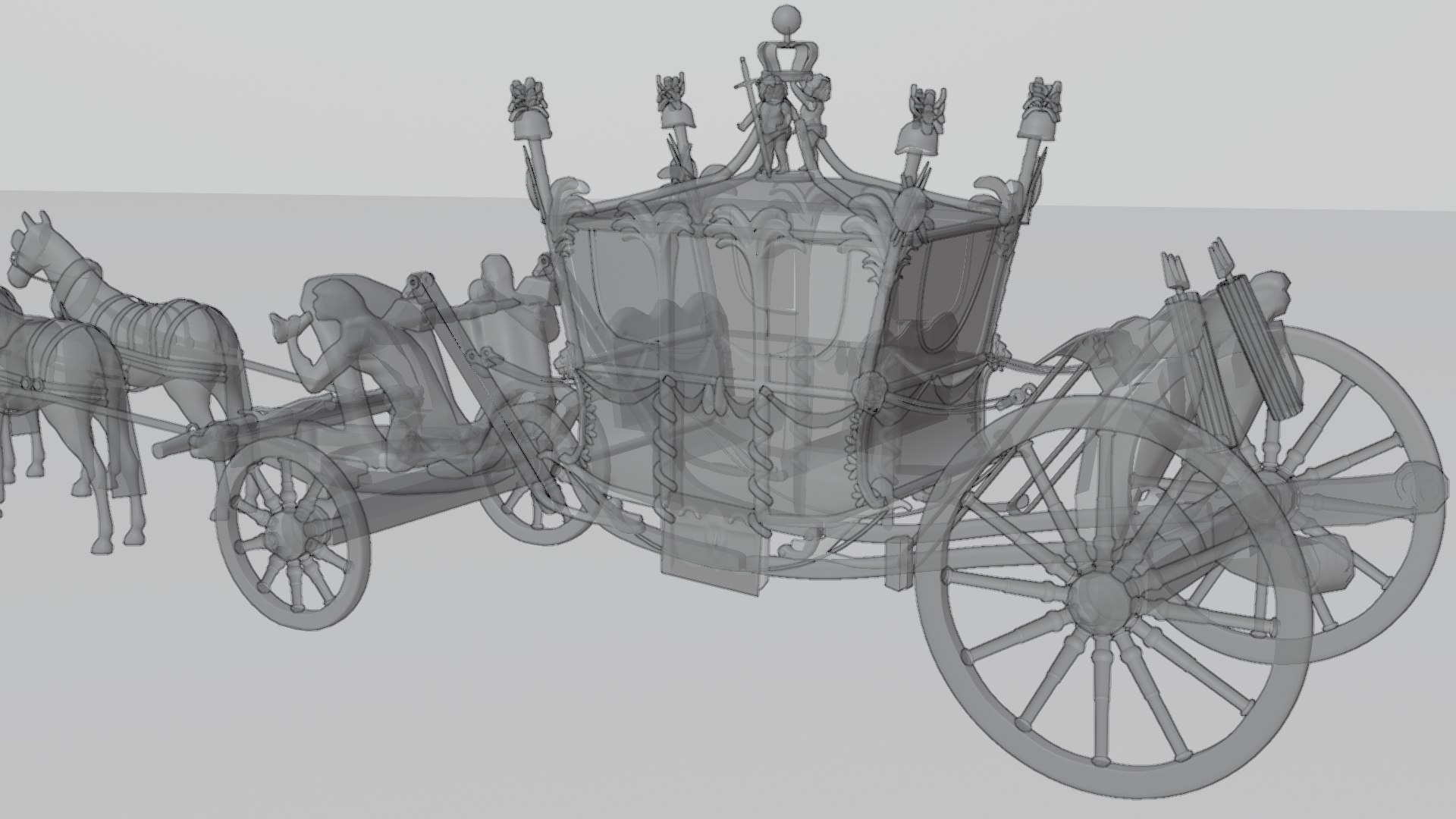 Golden State Coach 3D Model - TurboSquid 2184874